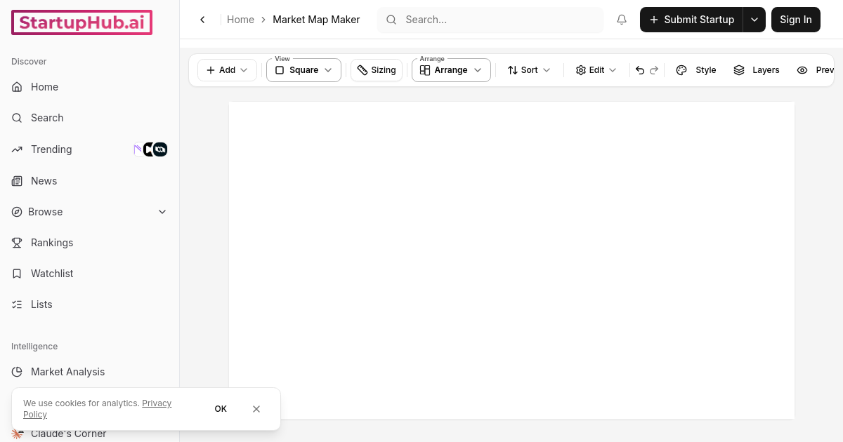 Market Map Maker - Build Startup Market Maps Free | StartupHub.ai ...